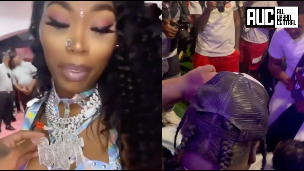 Fan Tries To Snatch Asian Doll Chain And Thing Go Left Real Quick - YouTube