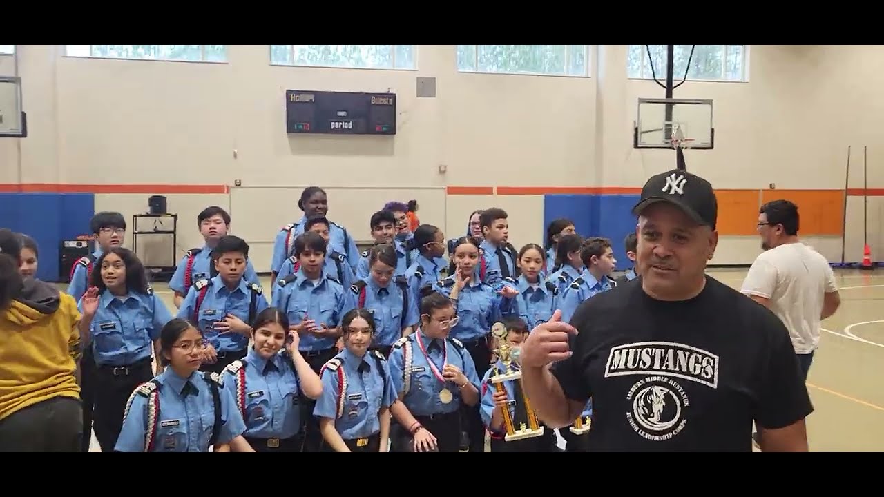 Celebrating a great day - Trickum MS JLC Drill Meet - 1-27-24 - YouTube