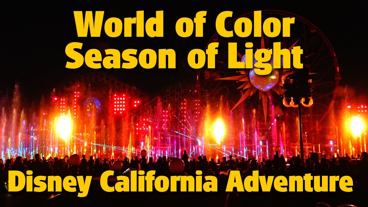 'World of Color - Season of Light' Nighttime Holiday Show | Disney ...