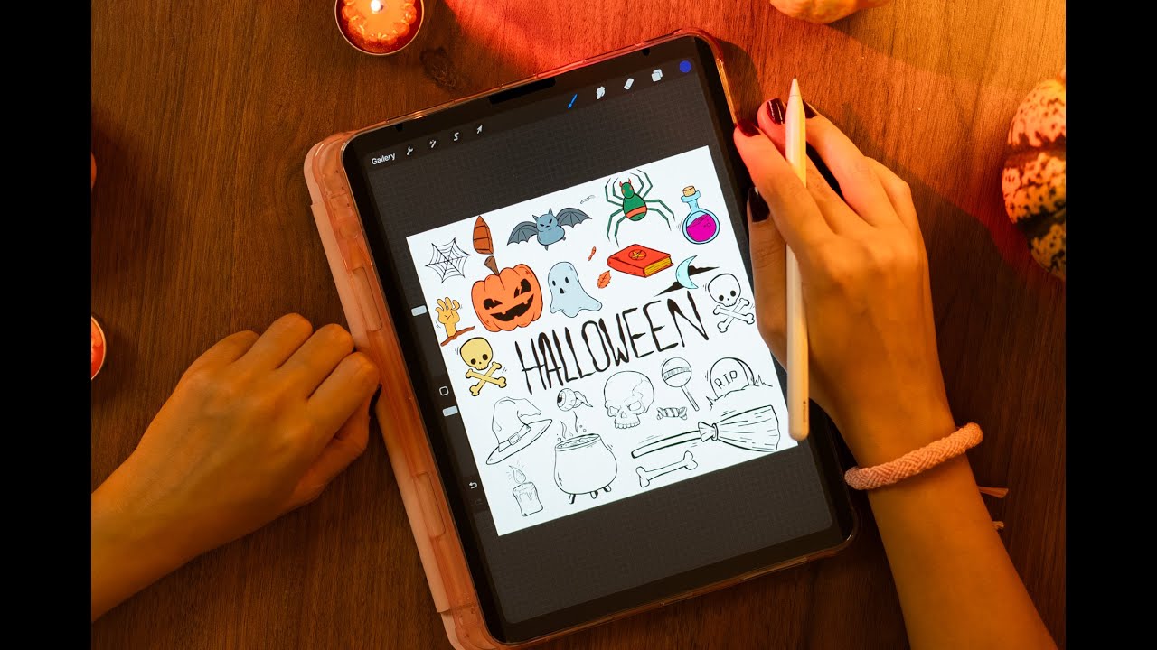Spooky Essentials: Coloring Haunted Books, Spiders, and Bats on iPad ...