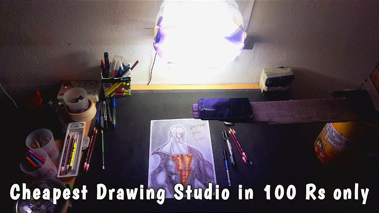 My cheapest YouTube Drawing Studio of🤯 99₹ only | How to build cheapest ...