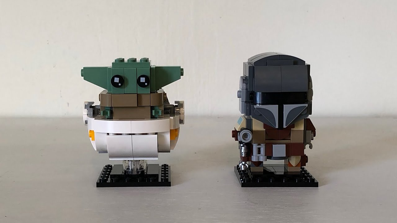 Lego BrickHeadz 75317 The Mandalorian and The Child Speed-Build Happy ...