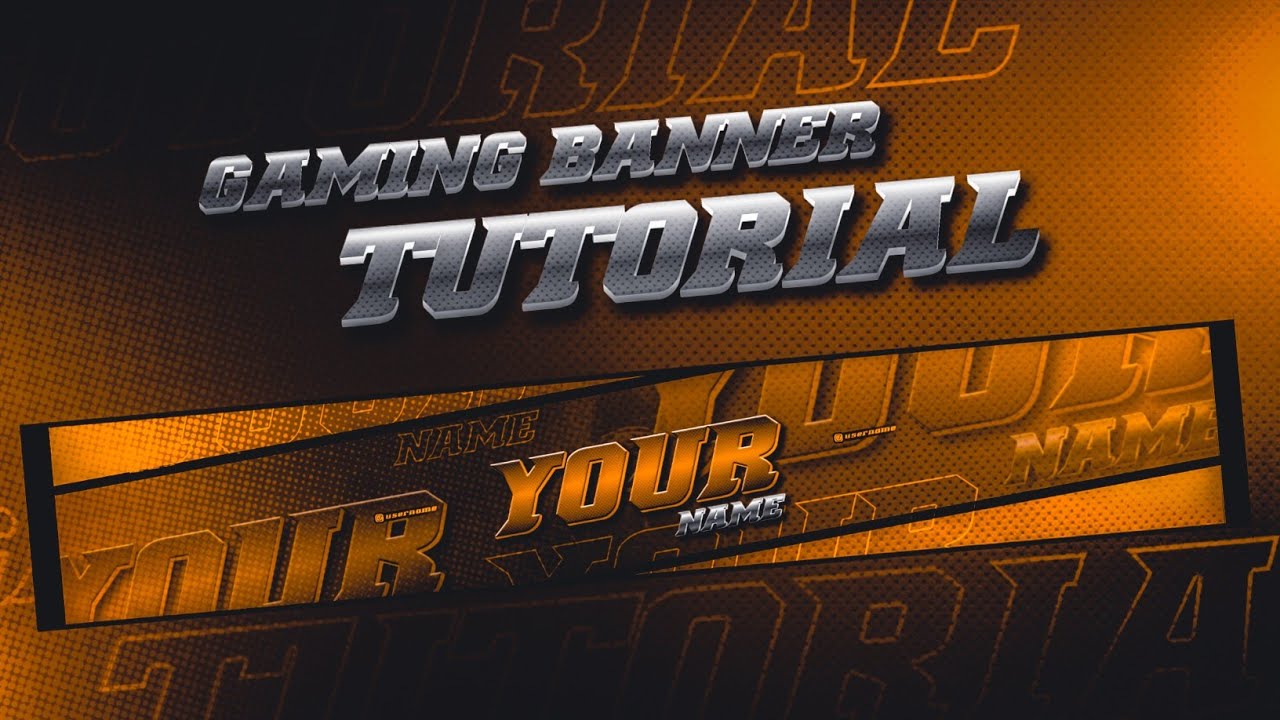 Make This Gaming Text Banner On Android | Youtube Channel Art Tutorial ...