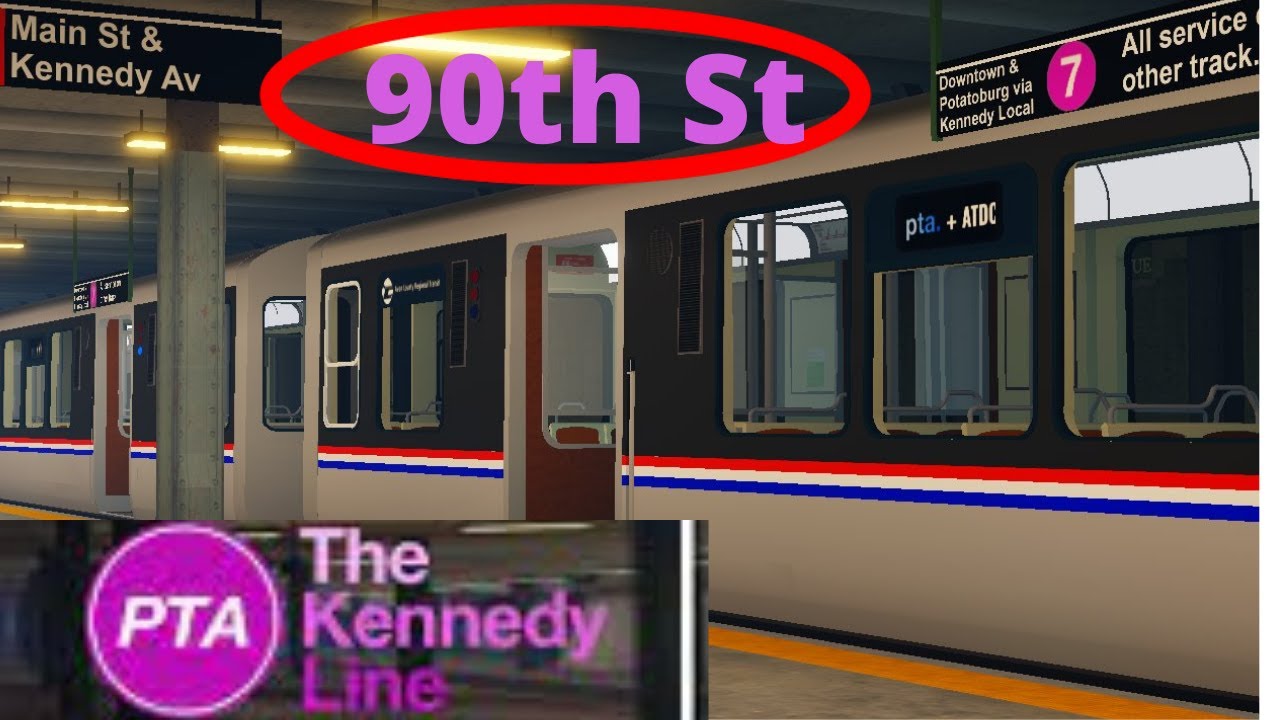 Roblox PTA: Kennedy Lines 7 11 Trains @ 90 St Singh St - YouTube