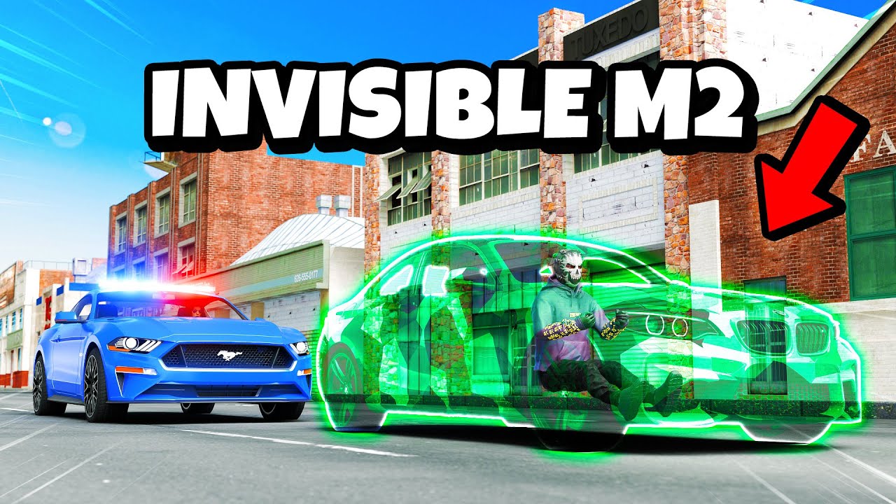 Invisible Super Car Trolls Cops In GTA 5 RP - YouTube