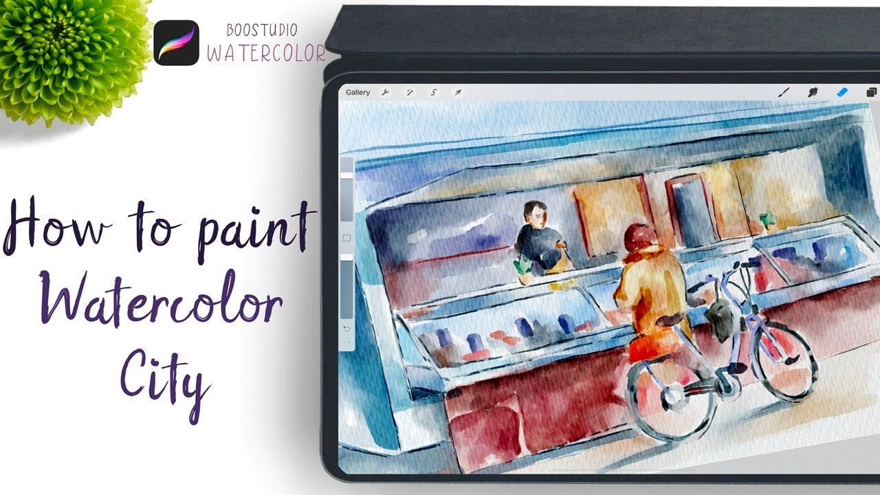 You can draw it: urban sketching - loose watercolour city in Procreate ...