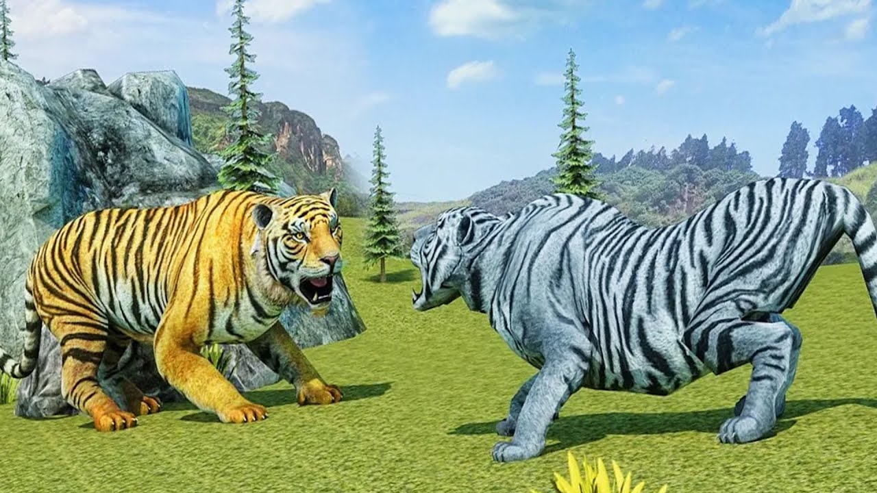Virtual Tiger Family Simulator Wild Tiger Games #1 - Android Gameplay ...