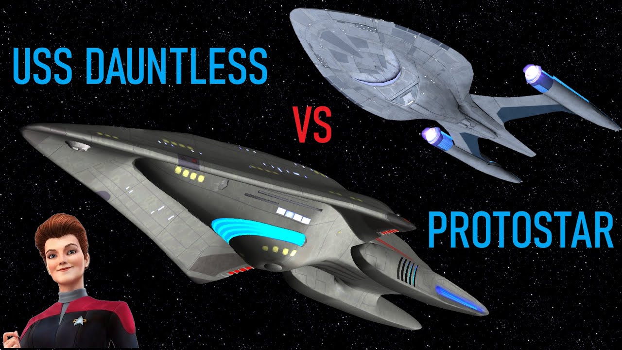 USS Dauntless VS USS Protostar - Both Ways - Star Trek Starship Battles ...