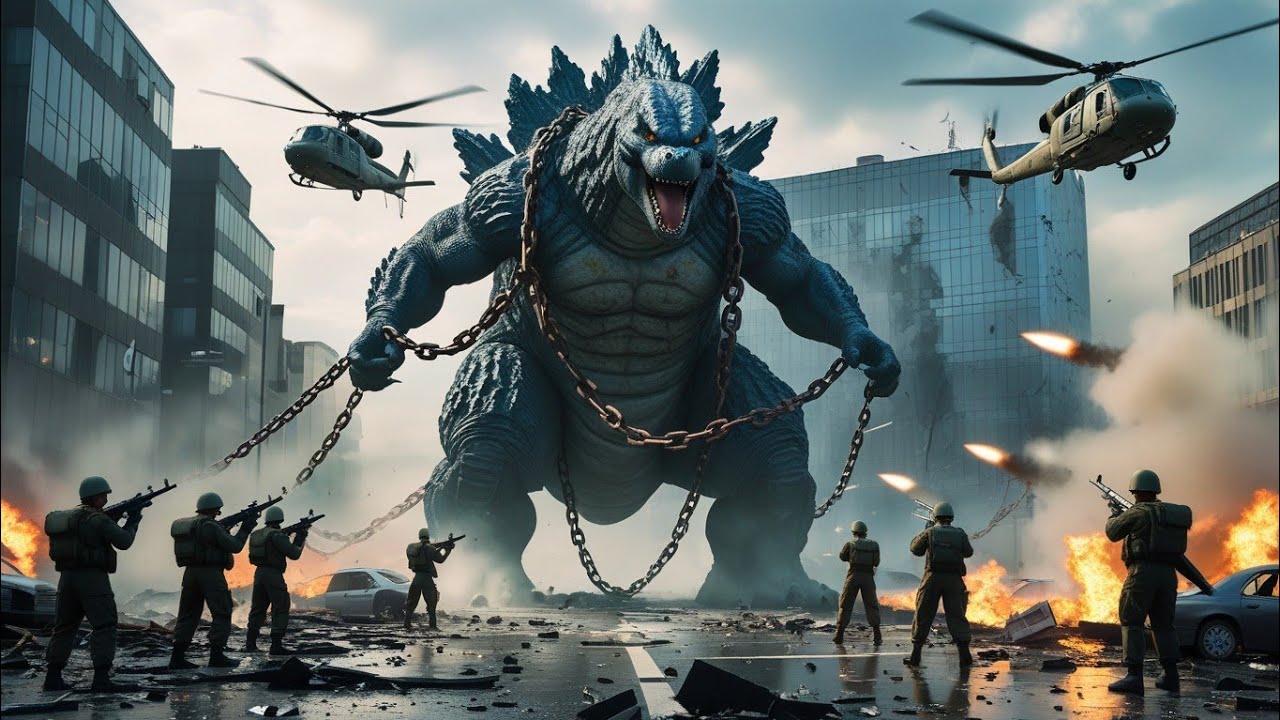 Godzilla vs. Soldiers | Insane Battle - YouTube