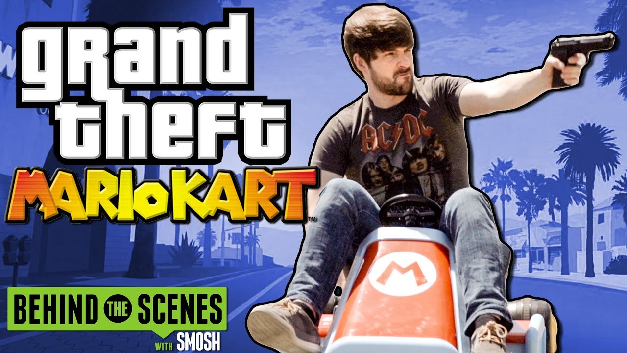GRAND THEFT MARIO KART (BTS) - YouTube