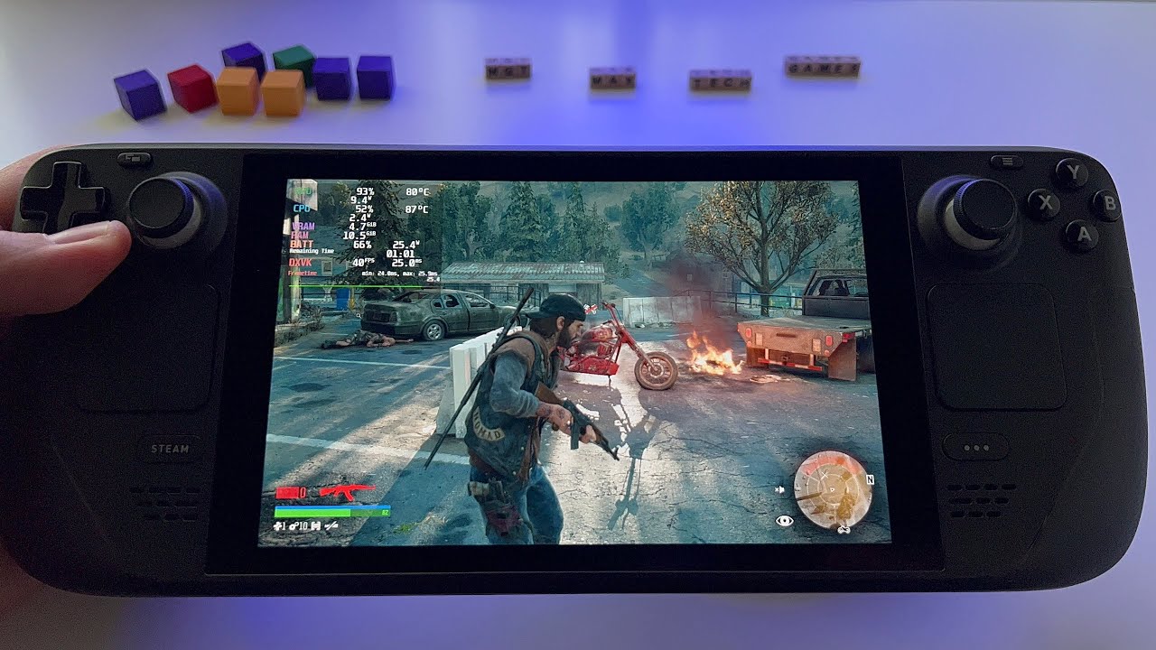 Days Gone- epic experience on Steam Deck | 40 FPS, Vulkan 40 Hz mode ...