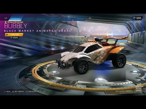 Rocket League item Shop today Oct 8 2022 Bubbly BM Decal,Black Clean ...