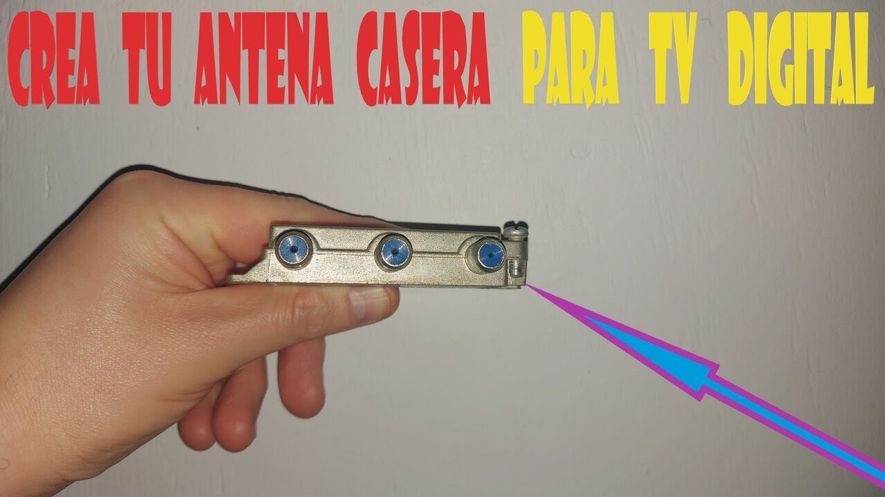 COMO HACER ANTENA CASERA PARA TV DIGITAL CON SPLITTER || convirtiendo ...