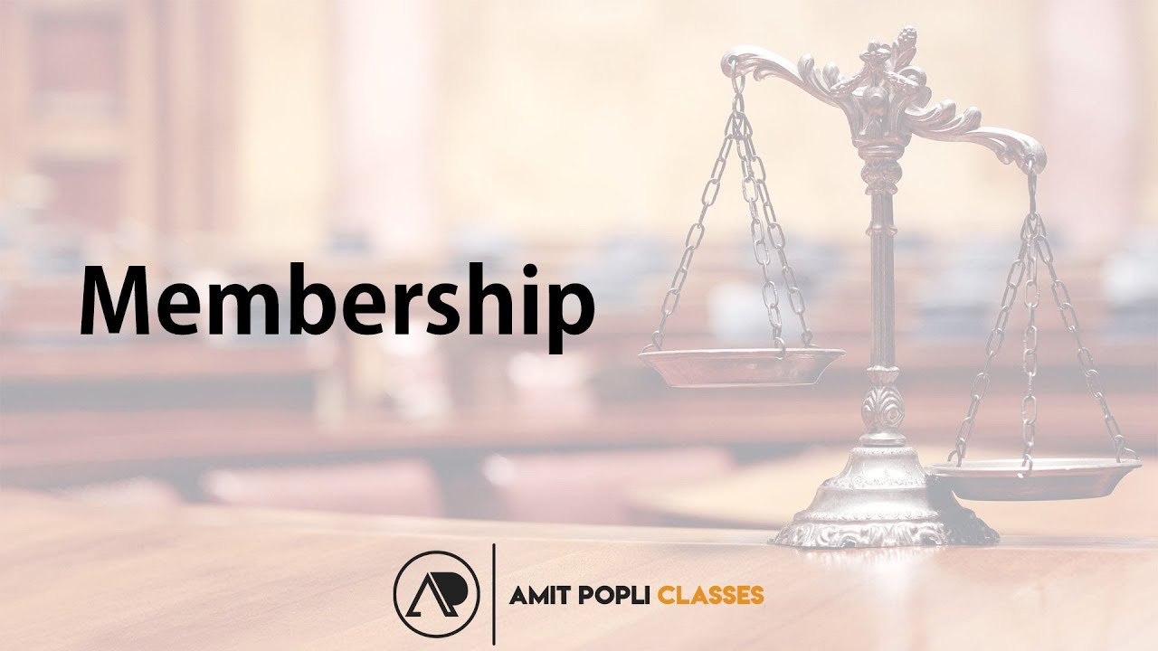 Member & Membership | CA Amit Popli Classes | CA Intermediate Law - YouTube