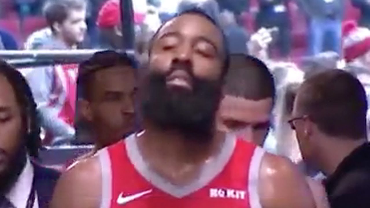 James Harden CUSSES & PUSHES Camera Out His FACE After Loss To Brooklyn ...