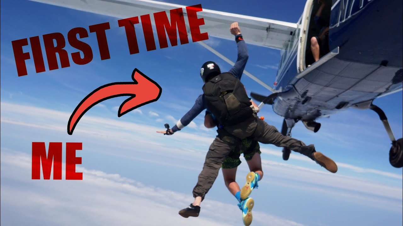 First Tandem Skydive! - Skydive Suffolk - YouTube
