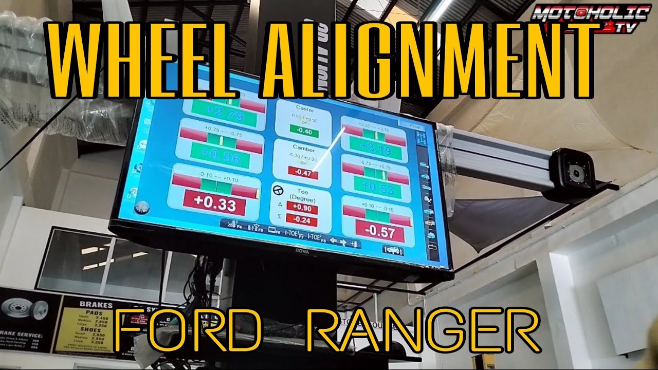 Ford Ranger wheel alignment and replace lower arm - YouTube