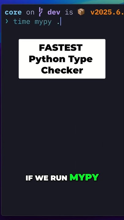 This Tool Is 20 Times FASTER Than MyPy - YouTube