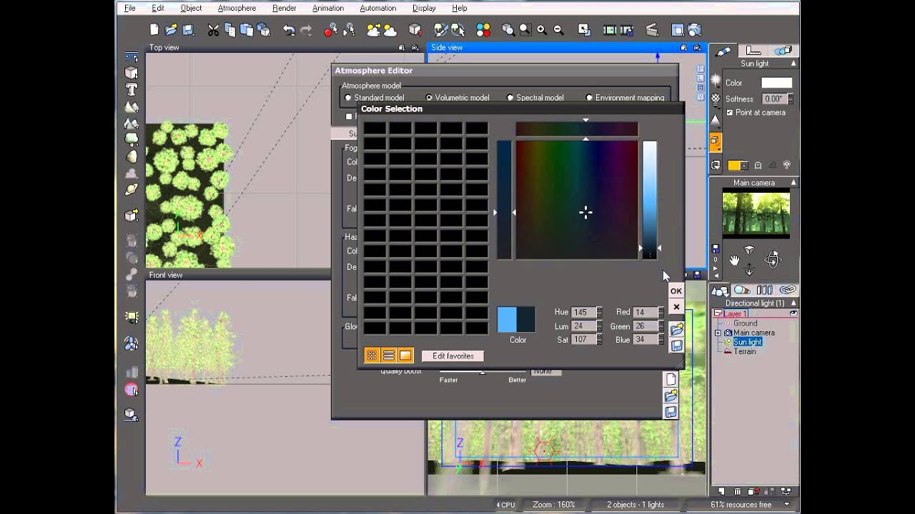 Green forest. Lighting in Vue [lv] - YouTube