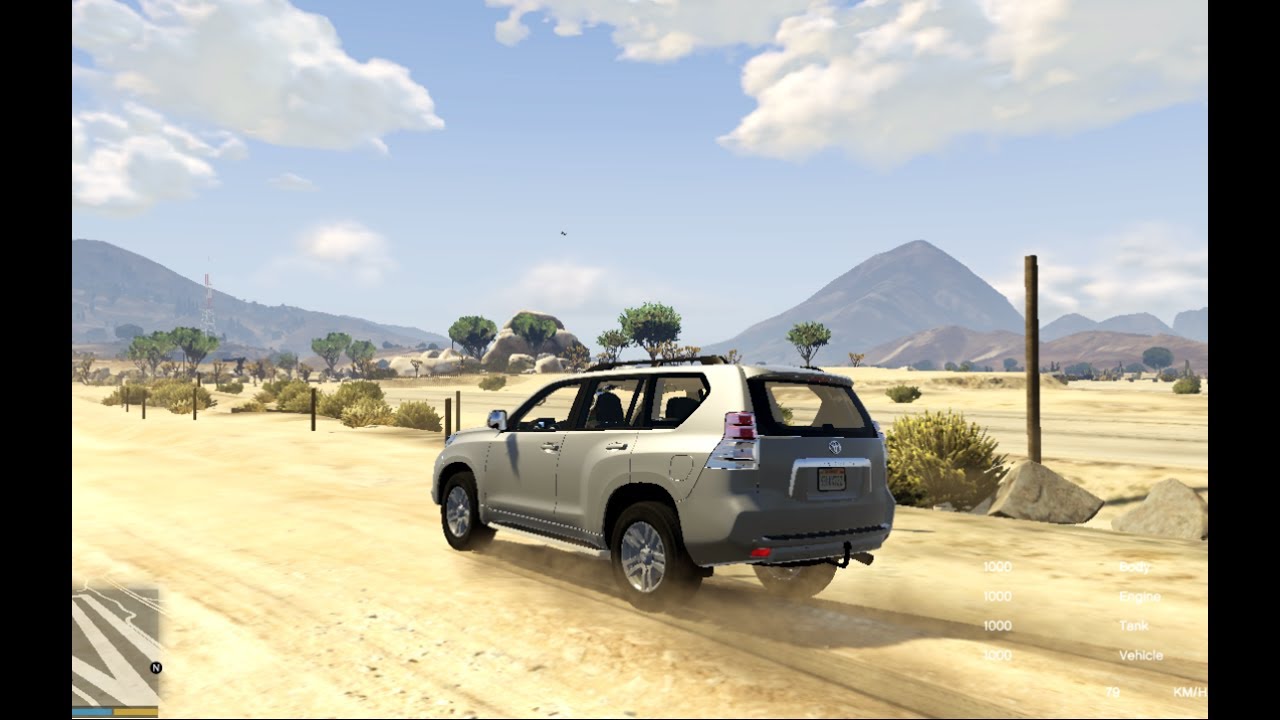 Toyota Land Cruiser Prado Car Mod GTA 5 - YouTube