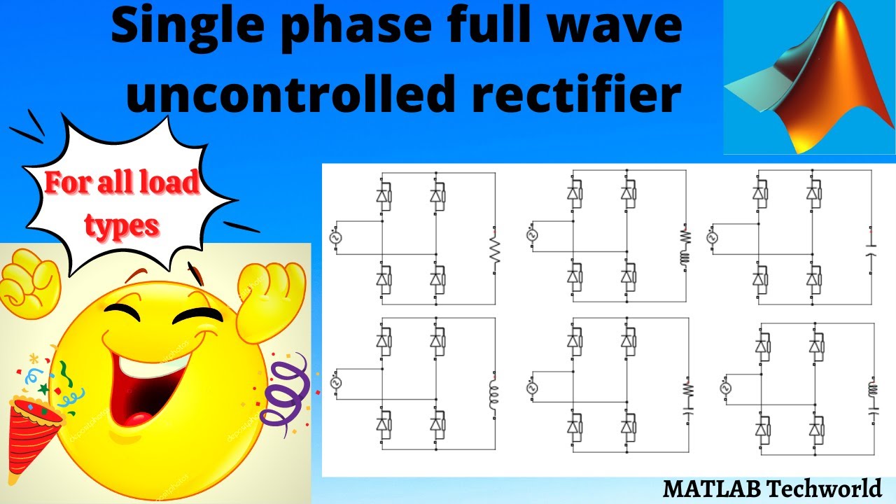 Single phase full wave uncontrolled rectifier for all loads|Diode ...