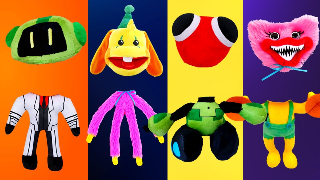 Wrong Heads Bunzo Bunny, Buggy Bot, Kissy Missy, Rainbow Friend Red ...