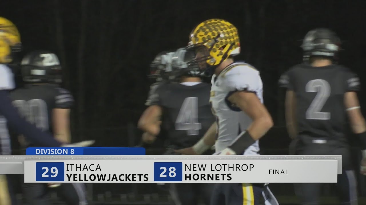 Ithaca earns second straight one-point win to claim second straight district title - YouTube