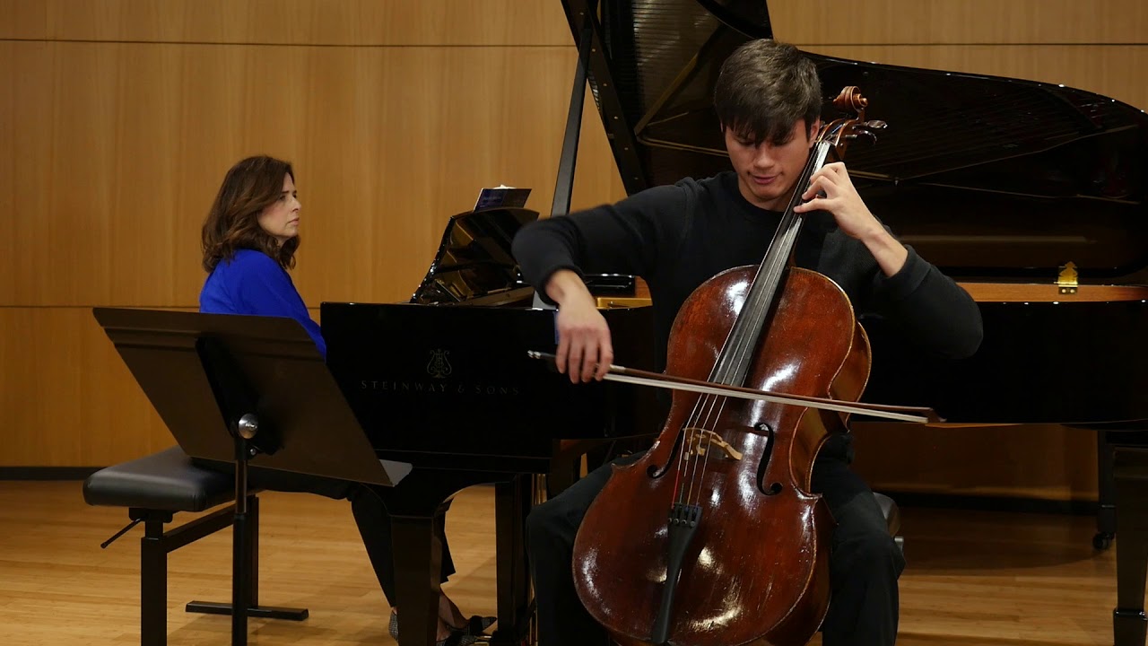 Derek Louie, cello and Noreen Polera, piano. Britten Sonata in C Major ...