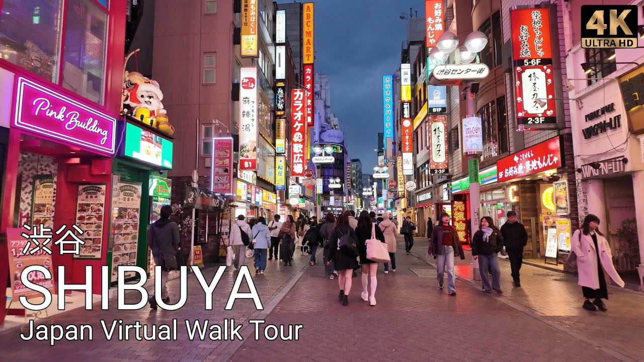 Tokyo Walking Tour 4K From Shibuya to Omotesando | 4K Evening Walk ...