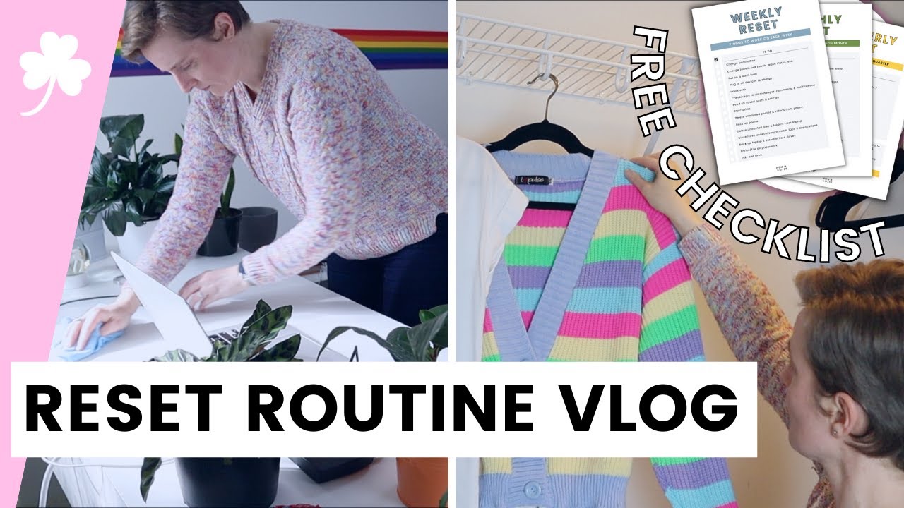 ☘️ My Step-By-Step WEEKLY RESET ROUTINE (Free Checklist) • How To ...