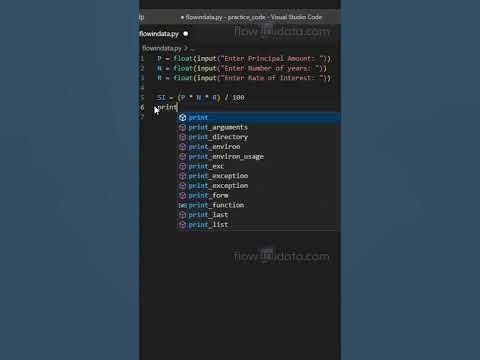 Python program to calculate simple interest #shorts - YouTube