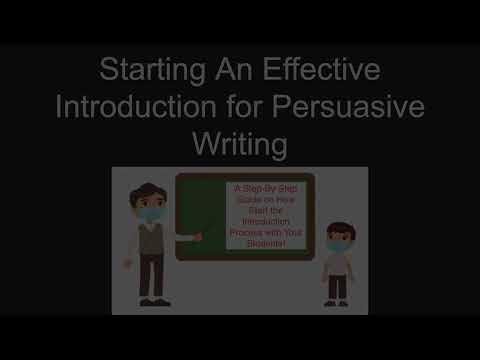 Persuasive Writing Introductions for Kids! A Step-By-Step Guide for an ...