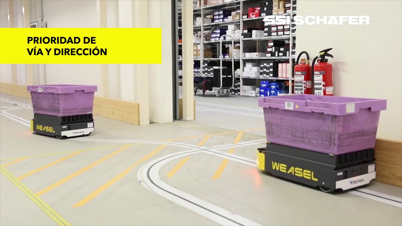 WEASEL® | AGV Vehículo de Guiado Automático | Intralogística | SSI ...