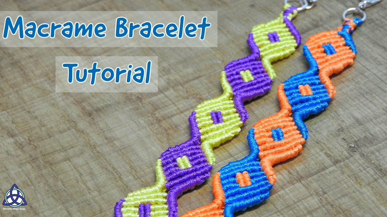 Friendship Macrame Bracelet Tutorial | Macrame Square Pattern - YouTube