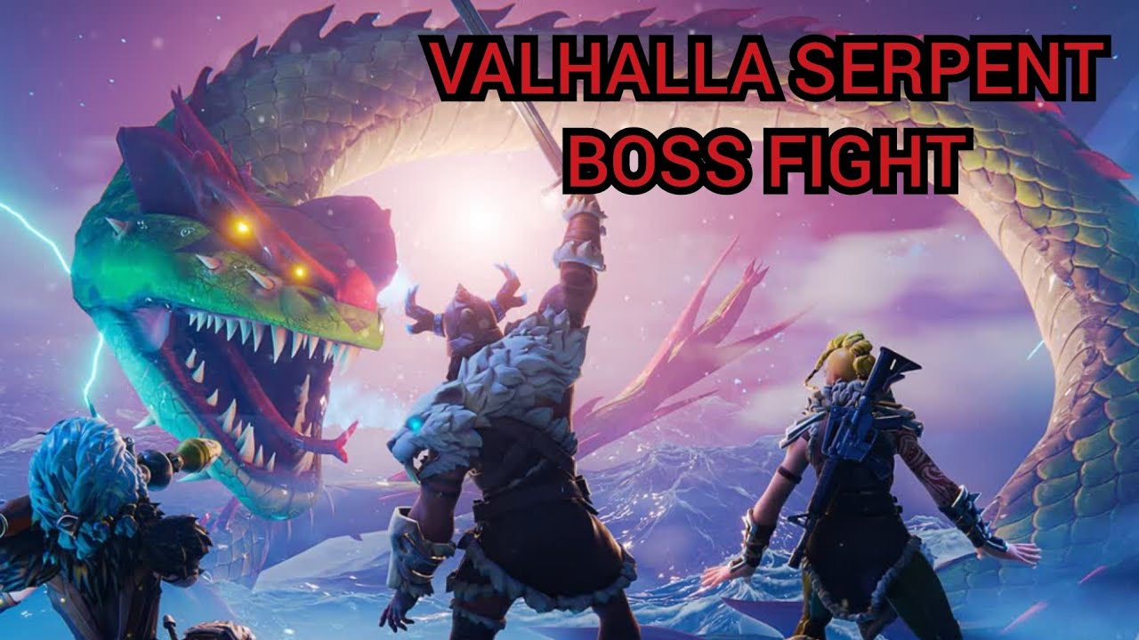 Fortnite Valhalla Serpent Boss Fight ( UEFN Map ) - YouTube