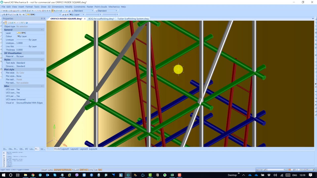 Automatic Bill of Quantities from Scaffolding 2D drawing or model - YouTube