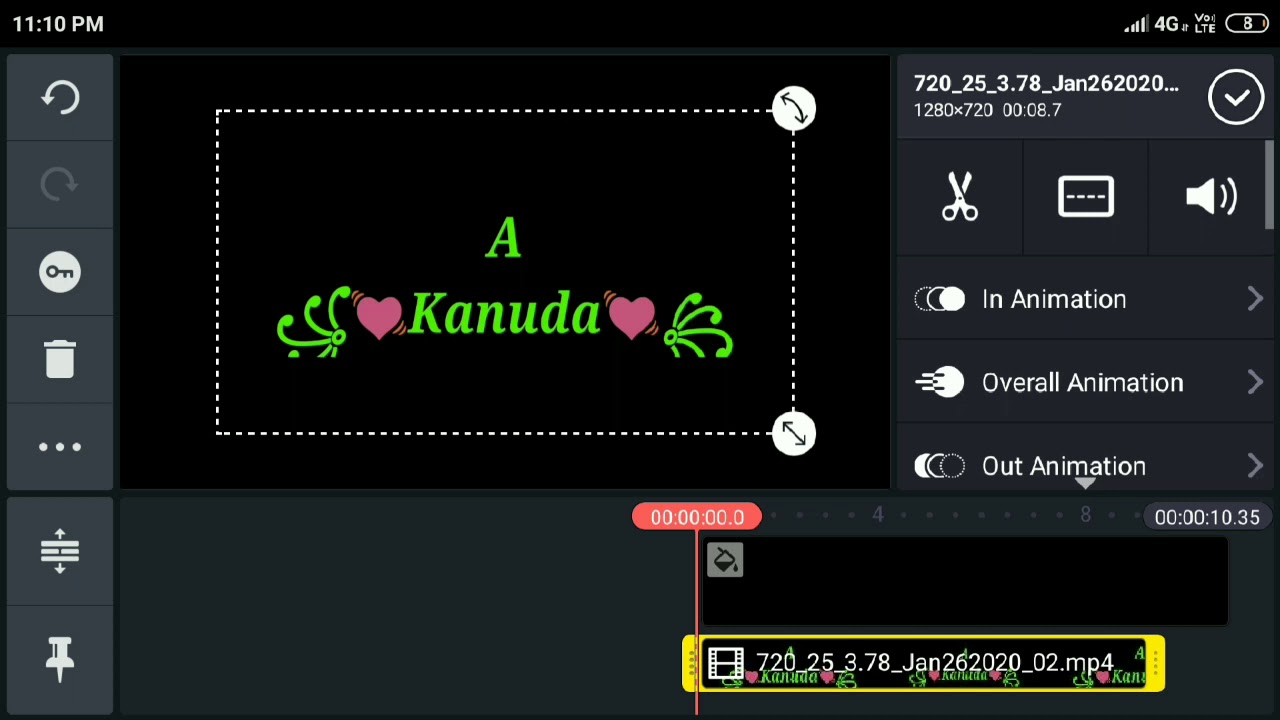 how to create your name intro in kinemaster - YouTube