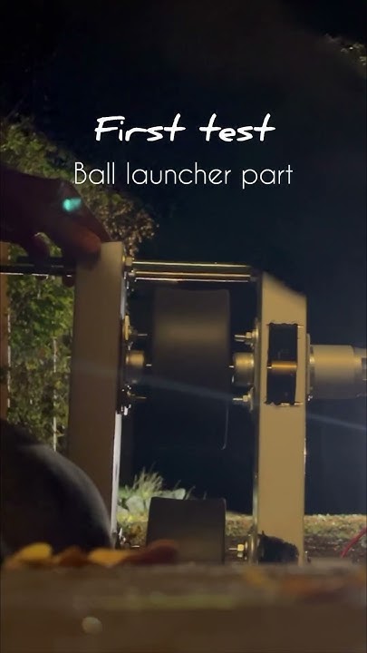 Testing the launcher part. Building a padel and tennis ball machine. # ...