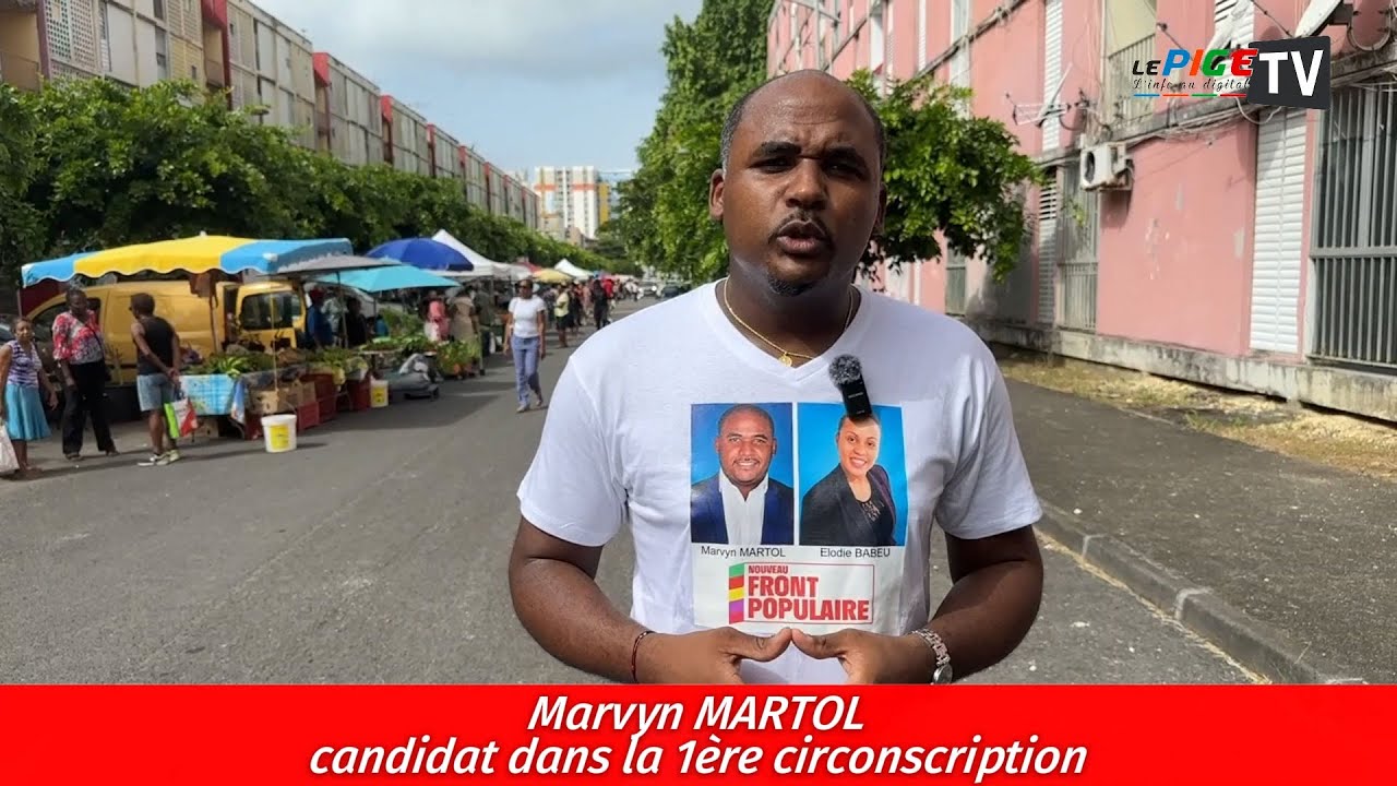 Marvyn MARTOL candidat dans la 1ère circonscription - YouTube