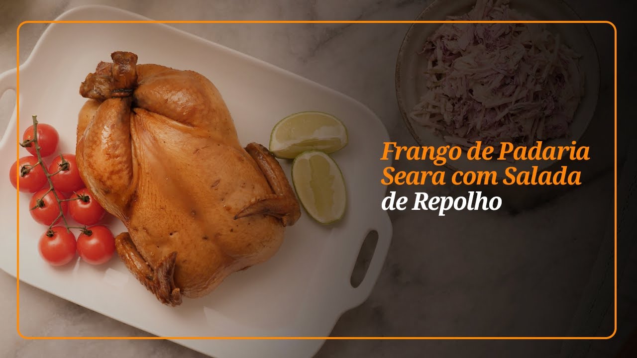 FRANGO DE PADARIA ASSADO E SALADA DE REPOLHO - YouTube