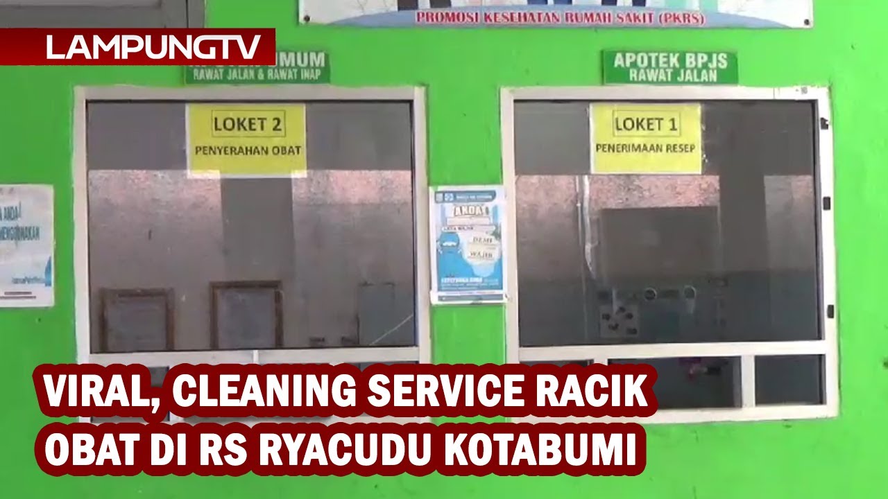 Viral, Cleaning Service Racik Obat di RS Ryacudu Kotabumi - YouTube