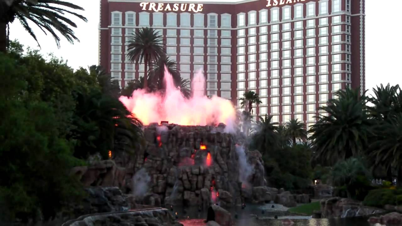 Mirage Volcano Day - YouTube