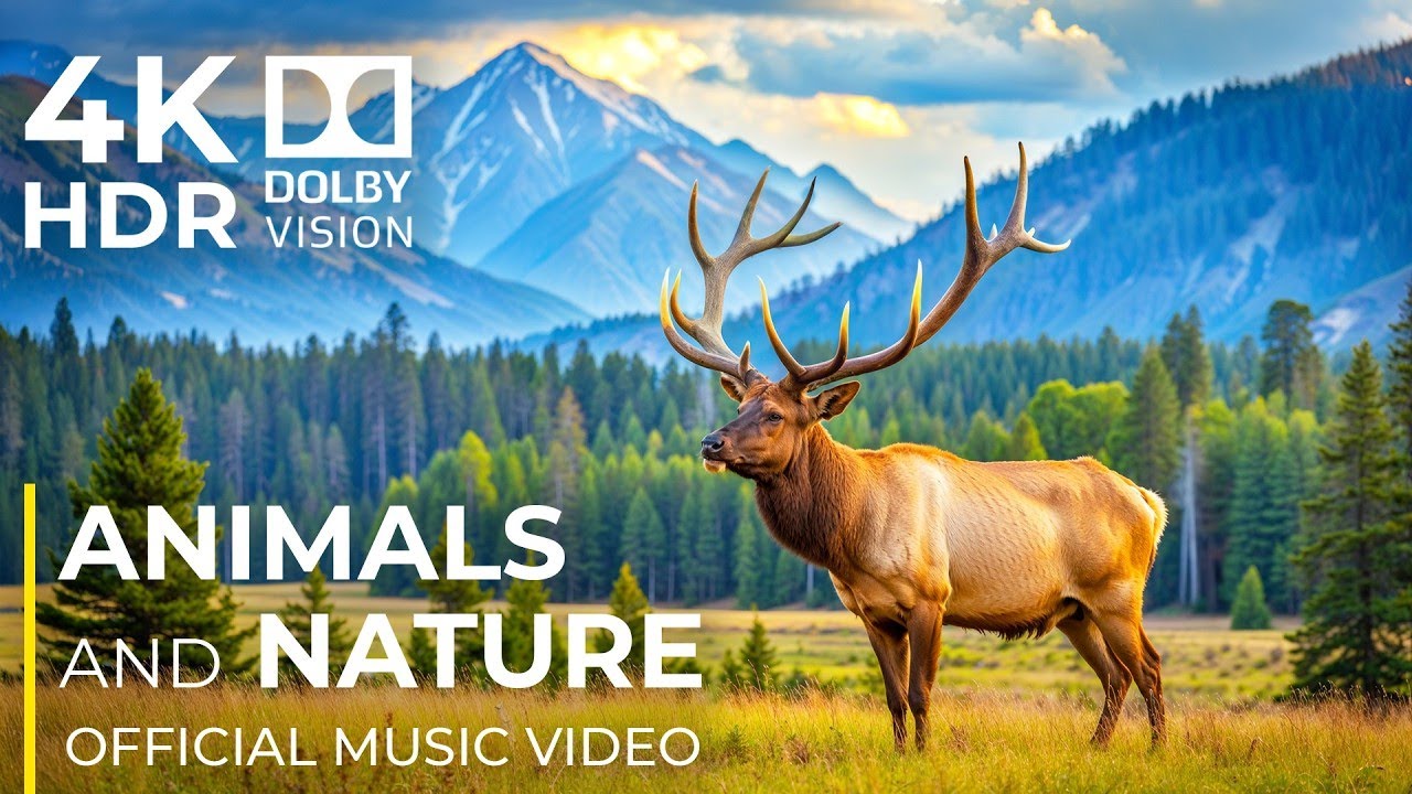 RELAXING ANIMALS 4K | Soothing Relaxing Music - 12K UHD WORLD - YouTube