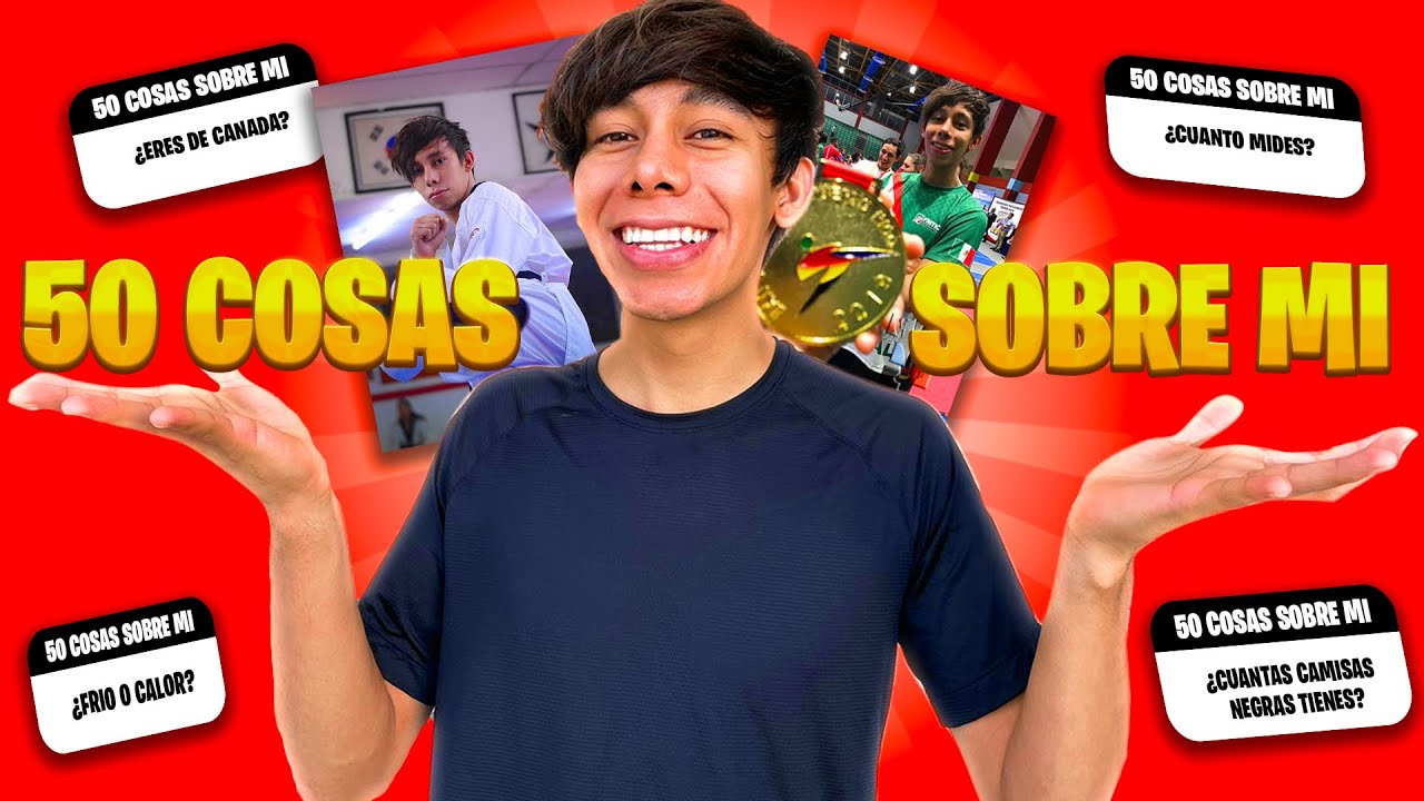 50 COSAS SOBRE MI - Sonrixs - YouTube