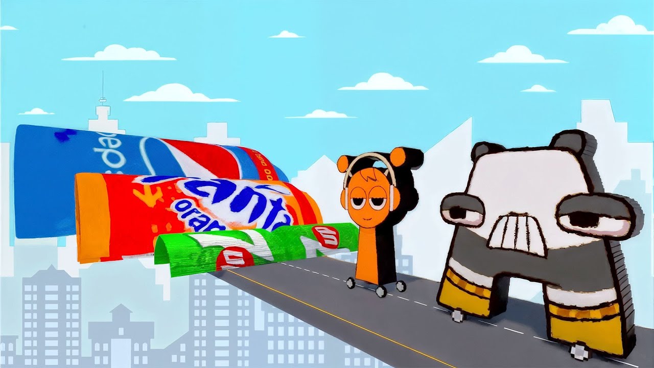 Normal Sprunki Cars & Kungfu Panda Alphabet Lore Cars vs SPEED BUMP in ...