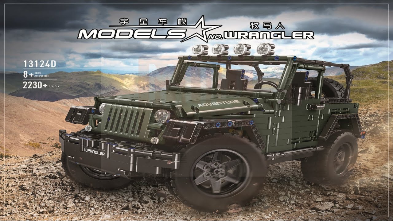 Mould King instructions | Mould King Car | 13124 | Jeep Wrangler Off ...
