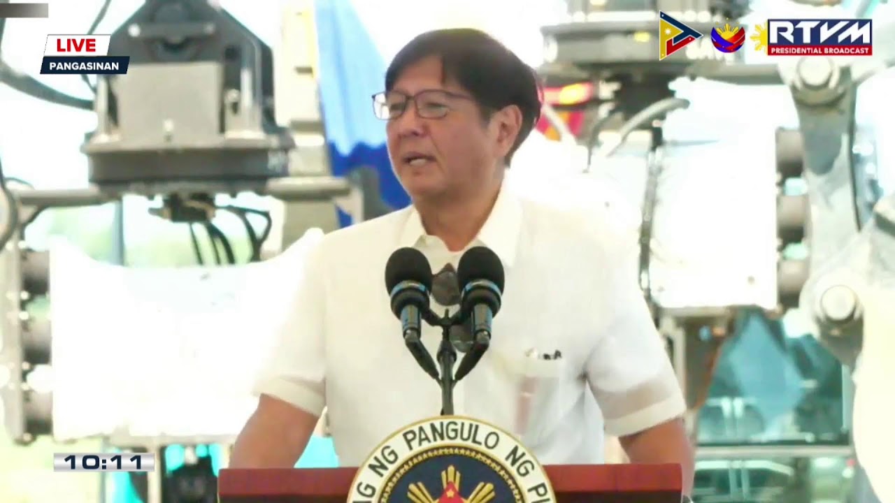 WATCH: PBBM leads the groundbreaking ceremony of the Lower Agno River ...