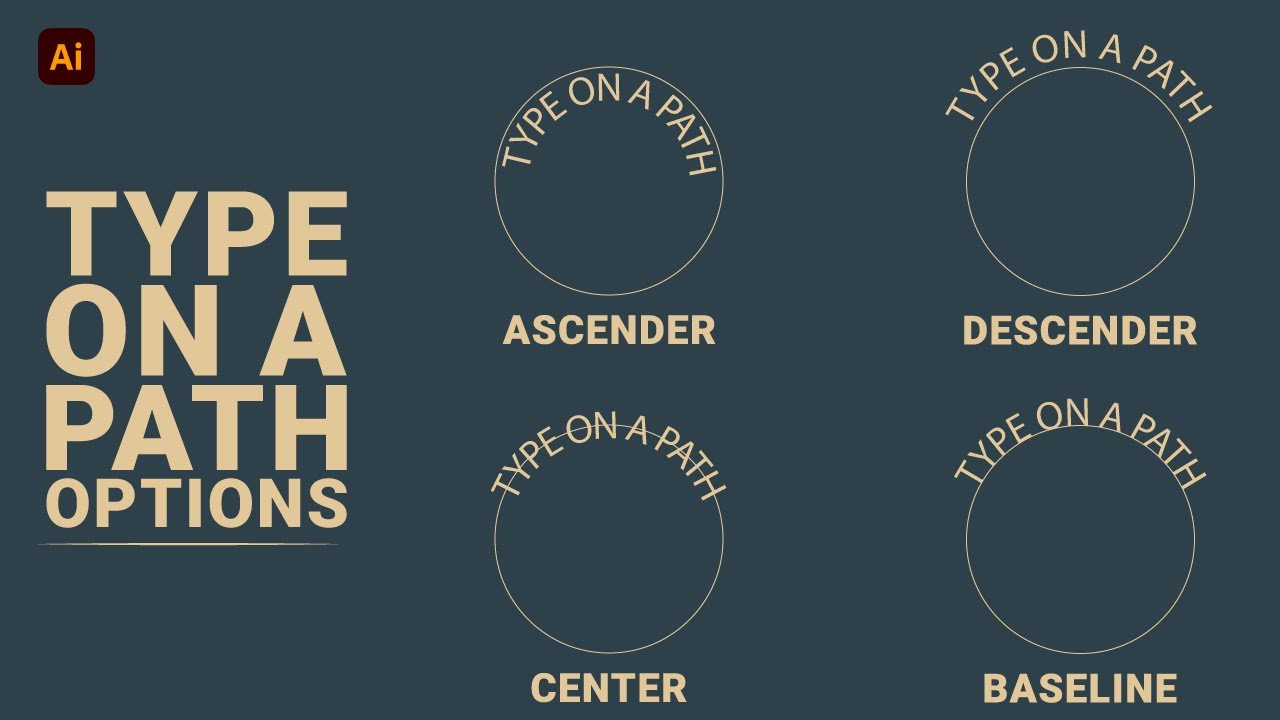 How to Type on a Path in Illustrator | Illustrator text - YouTube