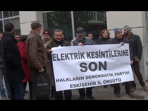 HDP Eskişehir'de Elektrik Kesintilerini Protesto Etti