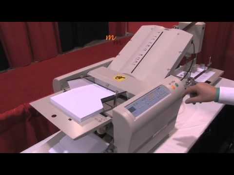 MBM 307A Auto Friction Paper Folder - YouTube